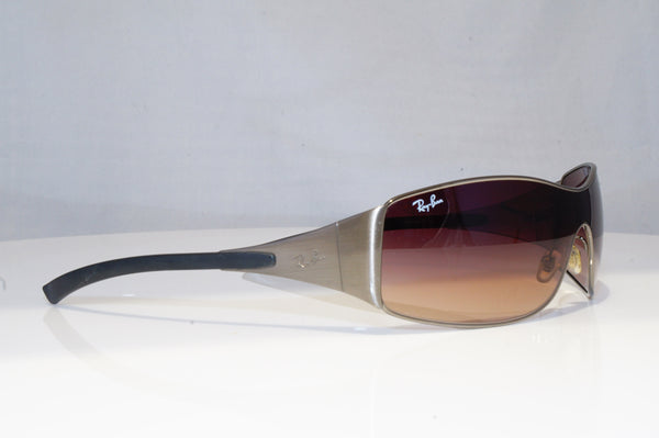 RAY-BAN Mens Designer Sunglasses Silver Shield RB 3268 041/13 18840 ...