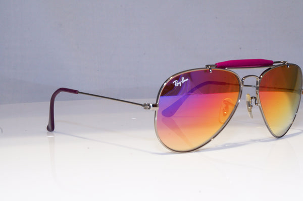RAY-BAN Mens Womens Mirror Designer Sunglasses Pilot 55mm RB 3407 004 ...