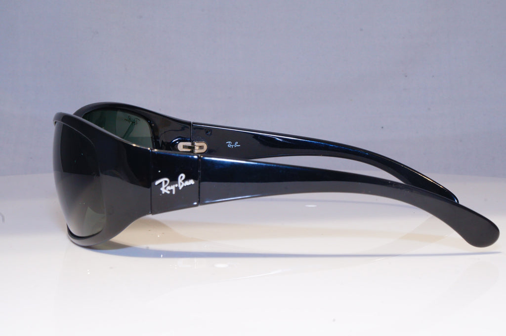 RAY-BAN Mens Vintage 1990 Designer Sunglasses Black Rectangle RB 4110 ...