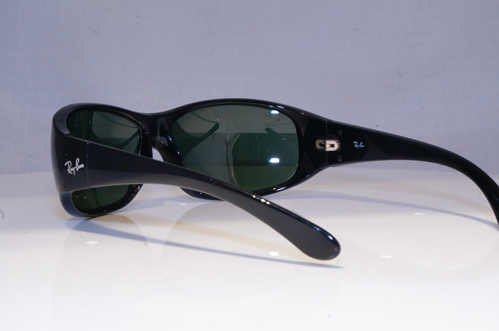 RAY-BAN Mens Vintage 1990 Designer Sunglasses Black Rectangle RB 4110 ...