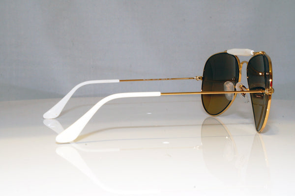 RAY-BAN Mens Designer Sunglasses White Aviator RB 3407 001/3K 17373 ...