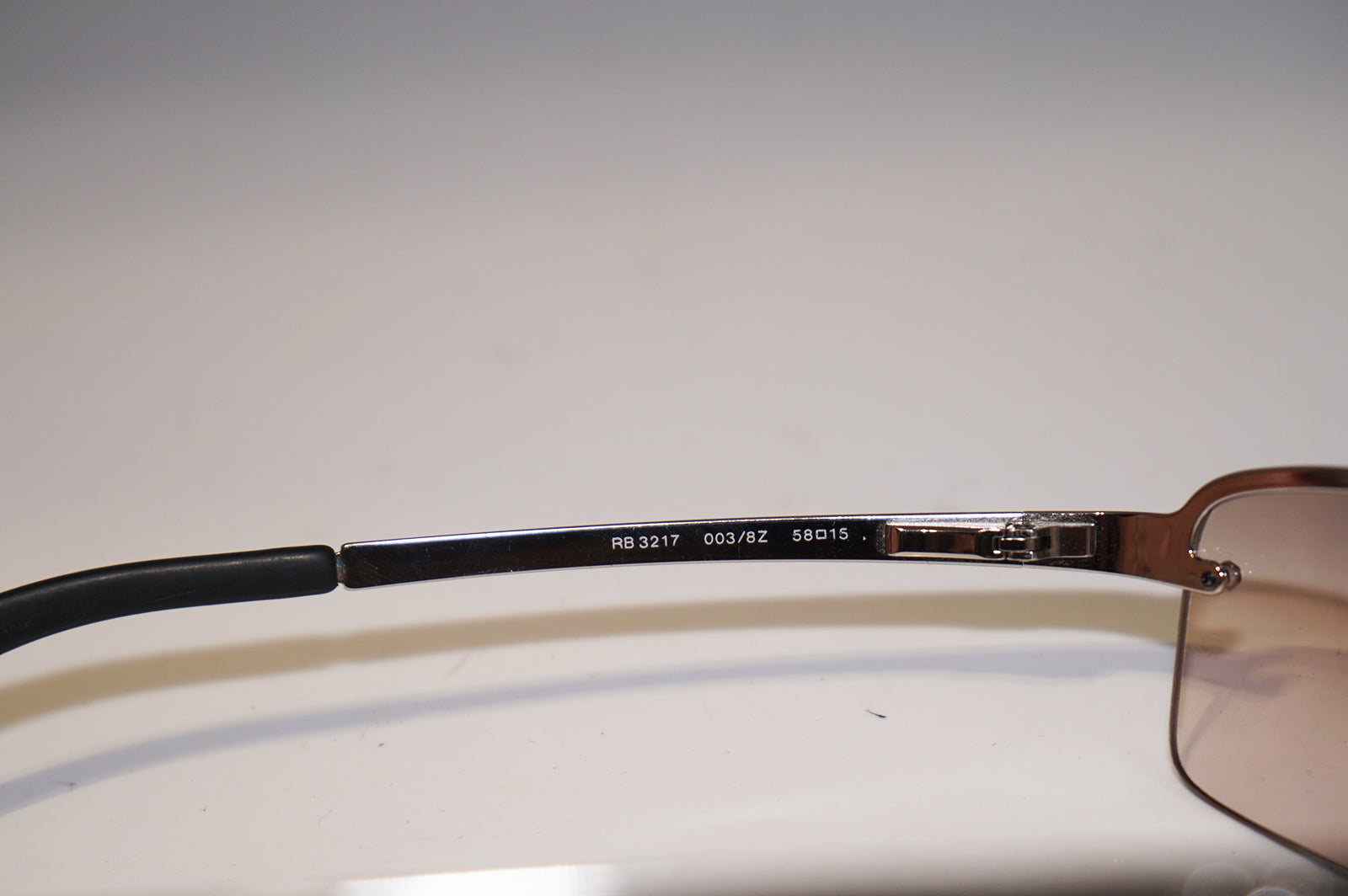 RAY-BAN Vintage Mens Designer Sunglasses Silver Rectangle RB 3217 003 ...