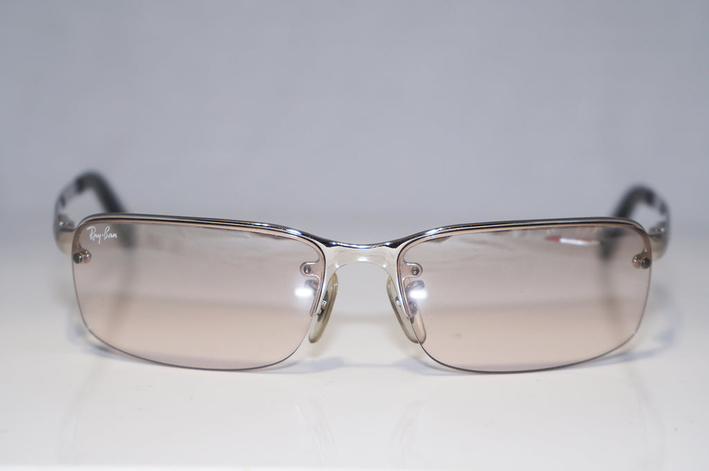 RAY-BAN Vintage Mens Designer Sunglasses Silver Rectangle RB 3217 003 ...